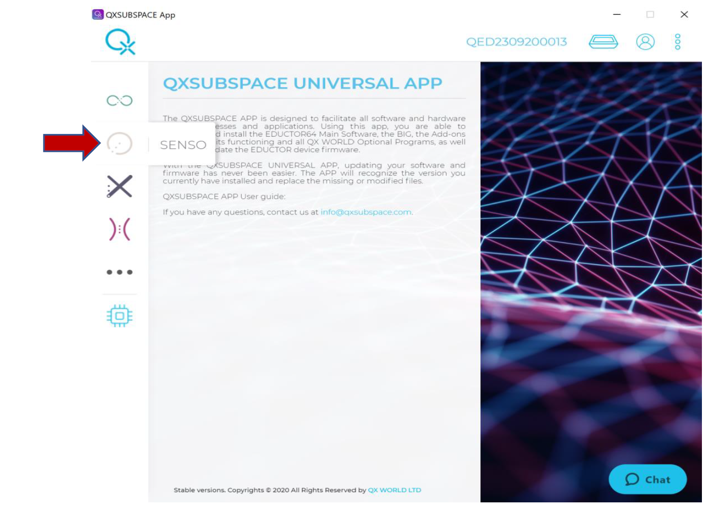 How to install and activate SENSO on a new computer – QX WORLD