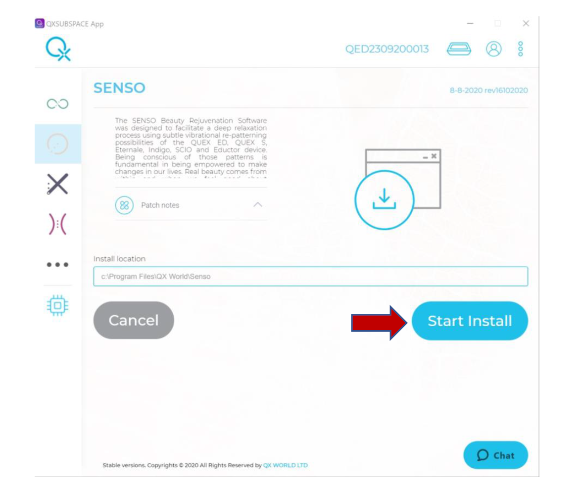How to install and activate SENSO on a new computer – QX WORLD